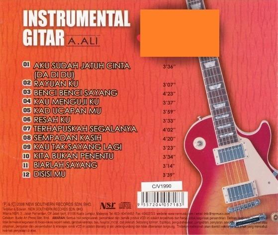 Instrumental Gitar Muzik Lagu Ciptaan A.Ali CD, Hobbies & Toys, Music ...