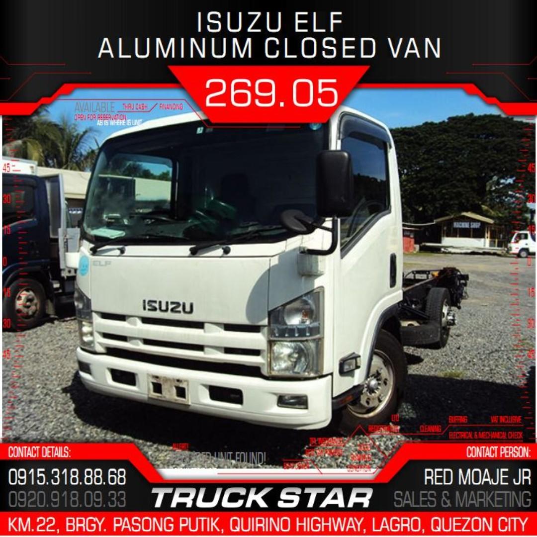 Isuzu Elf Aluminum Closed Van 4JJ1 Engine 14Footer Truck For Sale ...