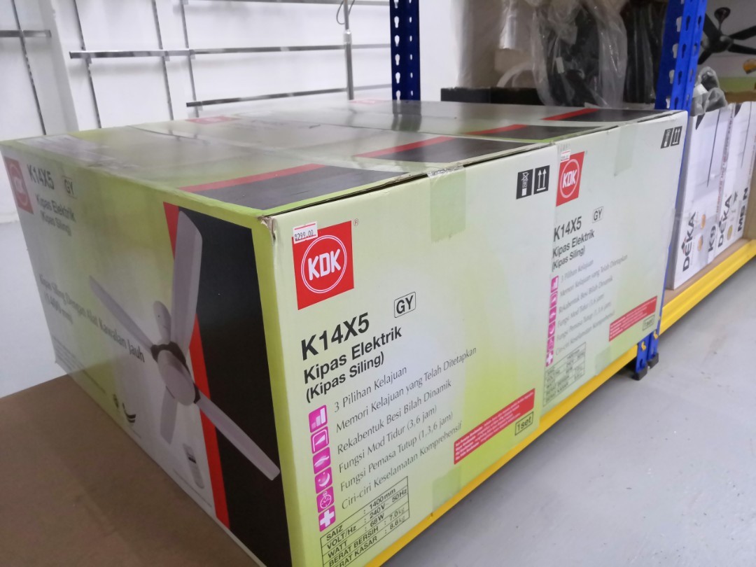 KDK Ceiling Fan K14x5, TV & Home Appliances, Kitchen Appliances ...
