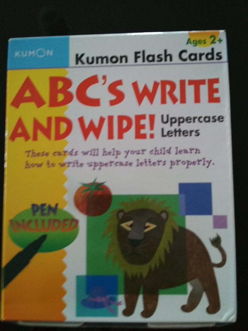 Kumon flashcards abc's write and wipe, Hobbies & Toys, Books ...