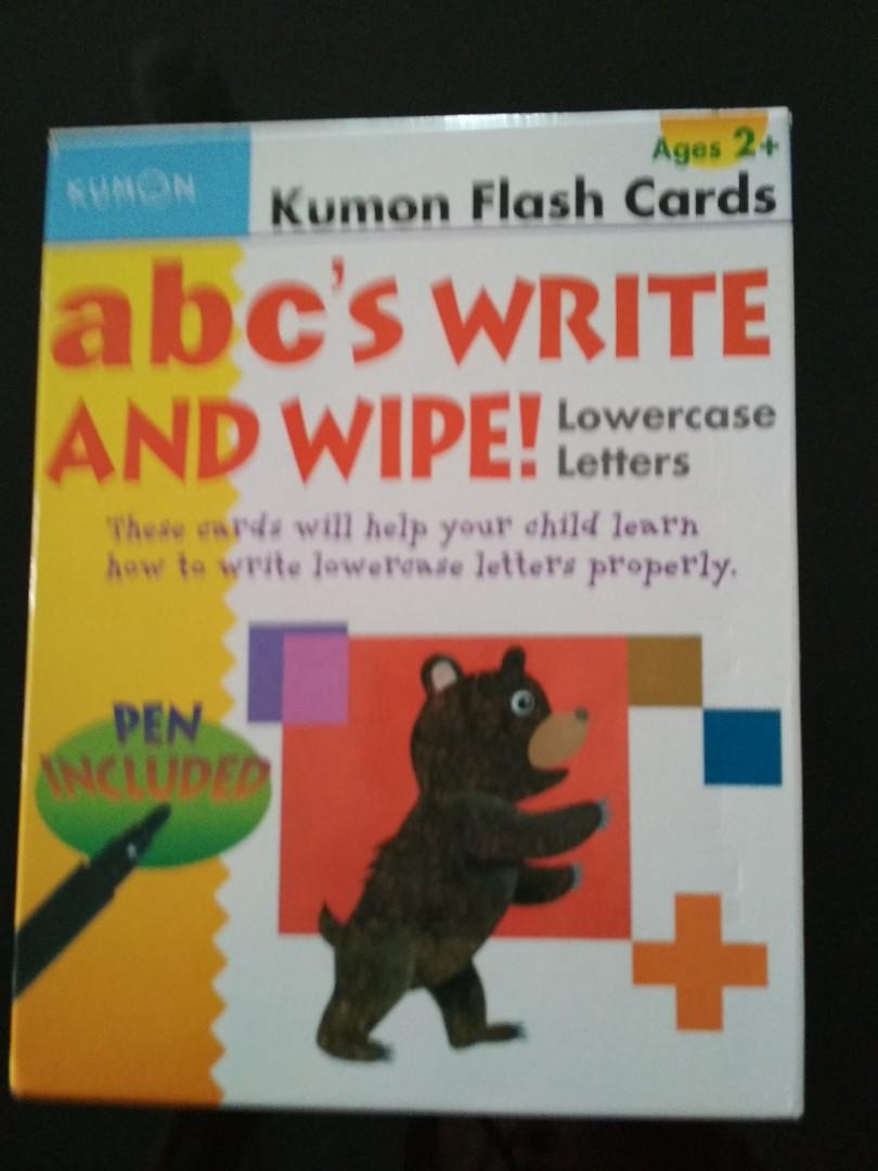 Kumon flashcards abc's write and wipe, Hobbies & Toys, Books ...