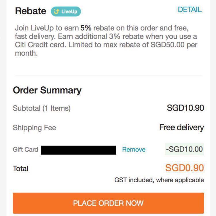 Lazada gift card $10, Tickets & Vouchers, Vouchers on Carousell