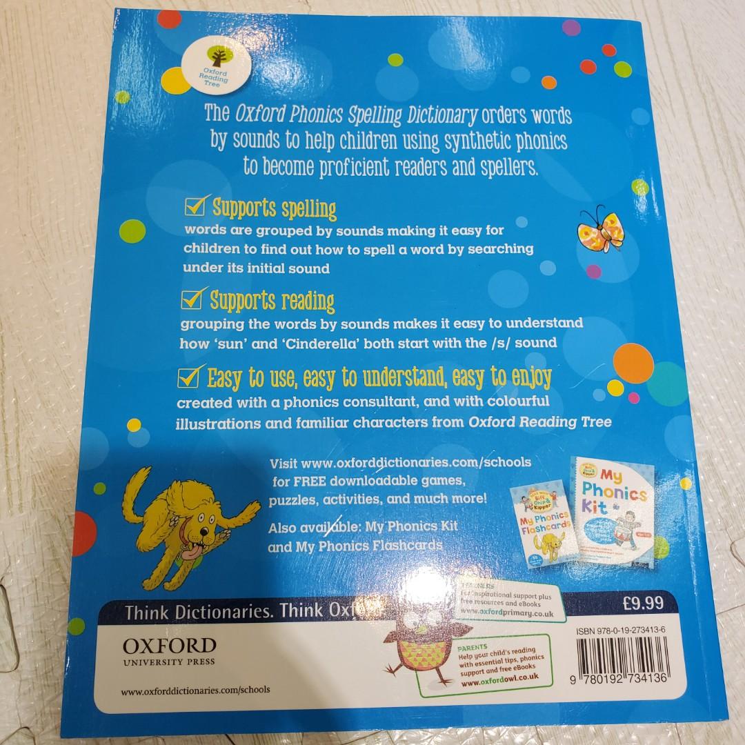 Oxford Phonics Spelling Dictionary 牛津兒童字典, 興趣及遊戲, 書本 & 文具, 小說 & 故事書 ...