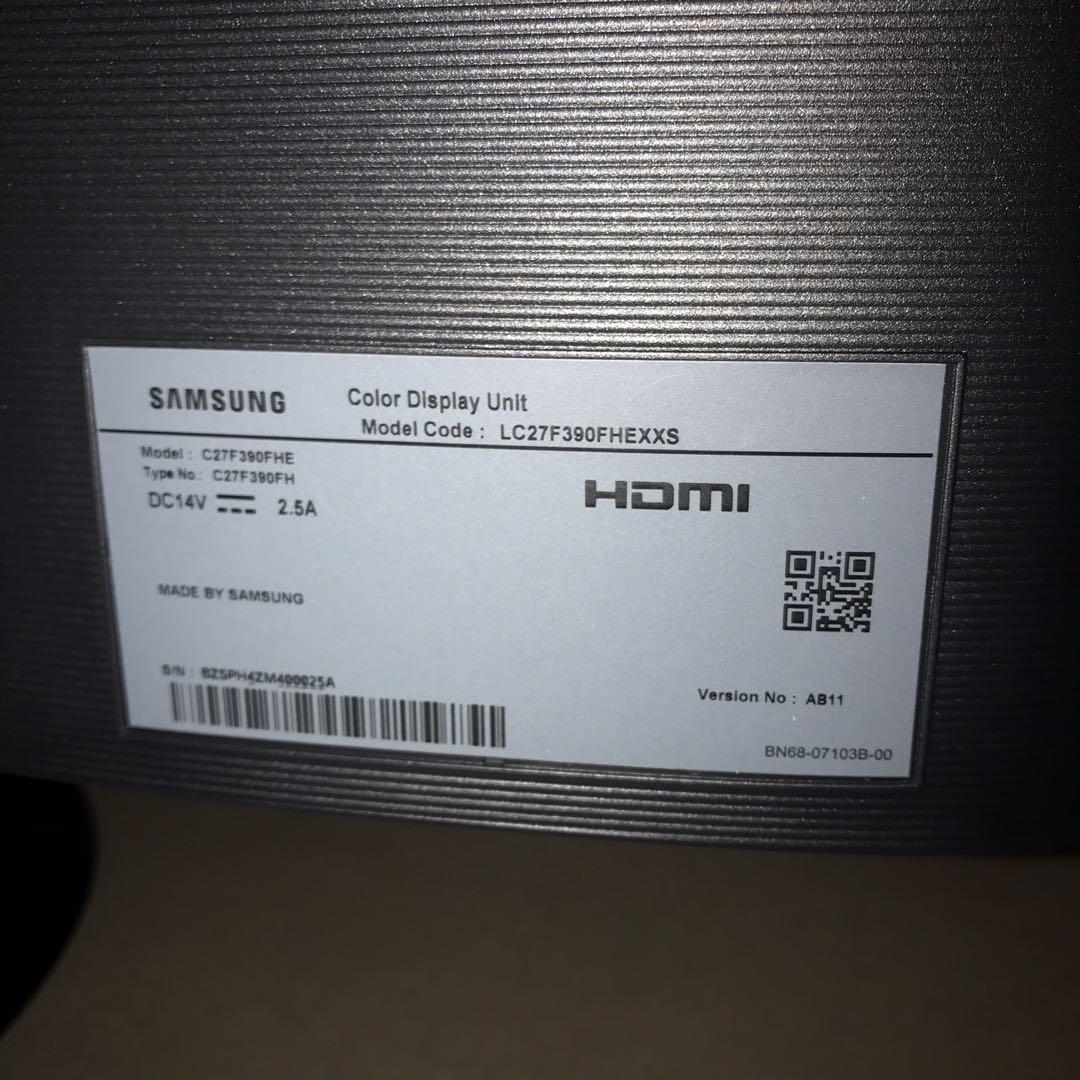 Samsung Monitor 27 Inch Model LC27F390FHEXXS , Computers & Tech, Parts ...