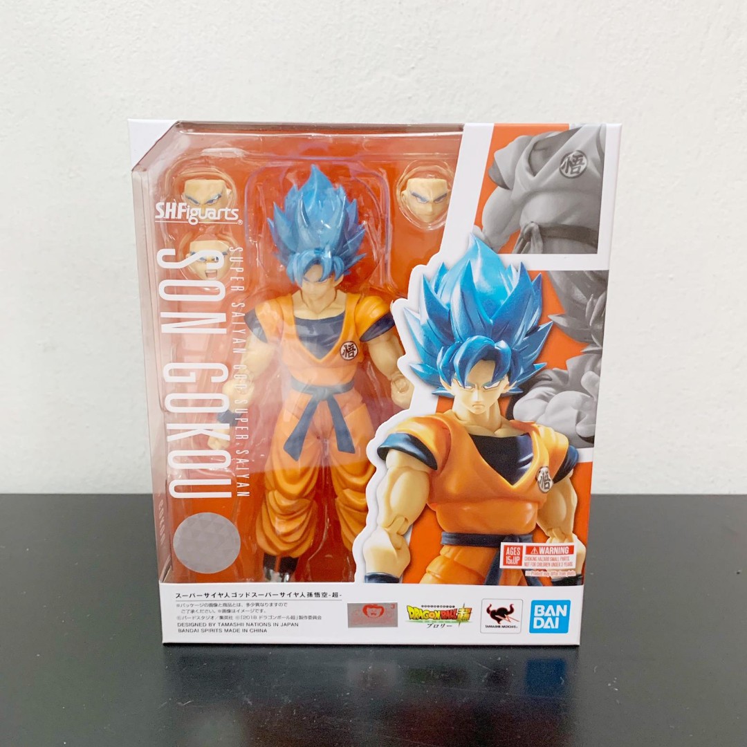 SHF Dragonball Super Saiyan God Super Saiyan Blue Son Goku, Hobbies ...