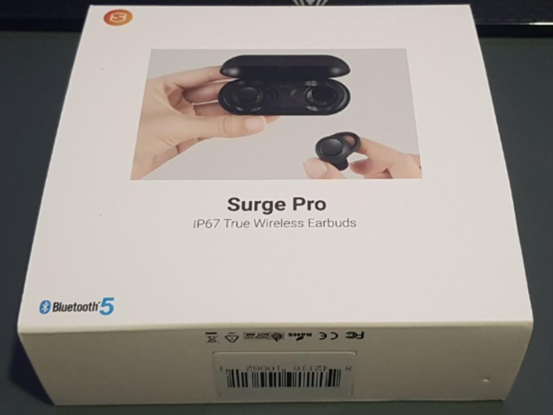 Surge Pro - True wireless Bluetooth 5 IP67 water resistant, Audio ...