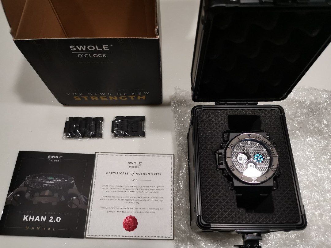 Swole o Clock Khan VIP 2.0, Men's Fashion, Watches & Accessories ...