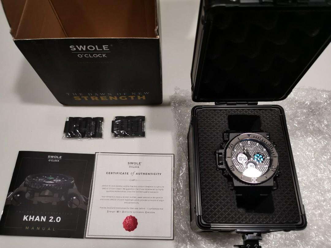 Swole o Clock Khan VIP 2.0, Men's Fashion, Watches & Accessories ...