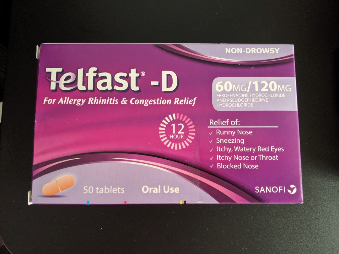 Telfast D 50 Tablets, Everything Else on Carousell