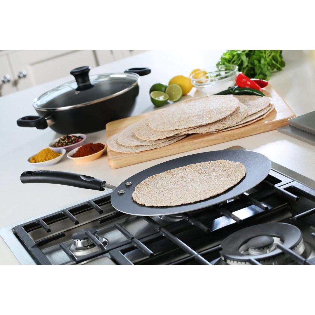 Tfal Tefal nonstick pan roti chapati crepe pancake pizza flat tawa 30cm ...