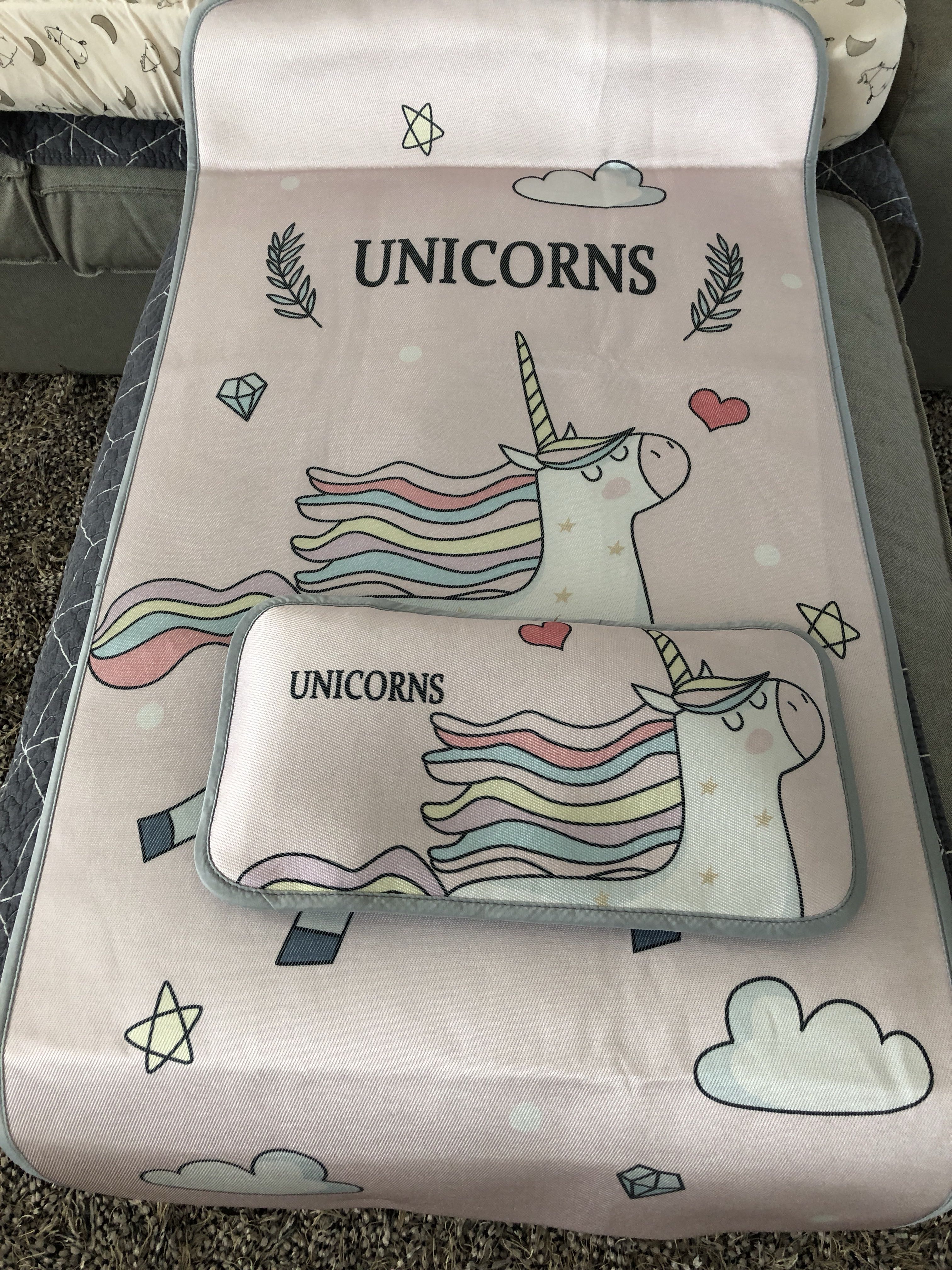 Unicorn Cooling mat for cot and kids bed, Babies & Kids, Bathing ...
