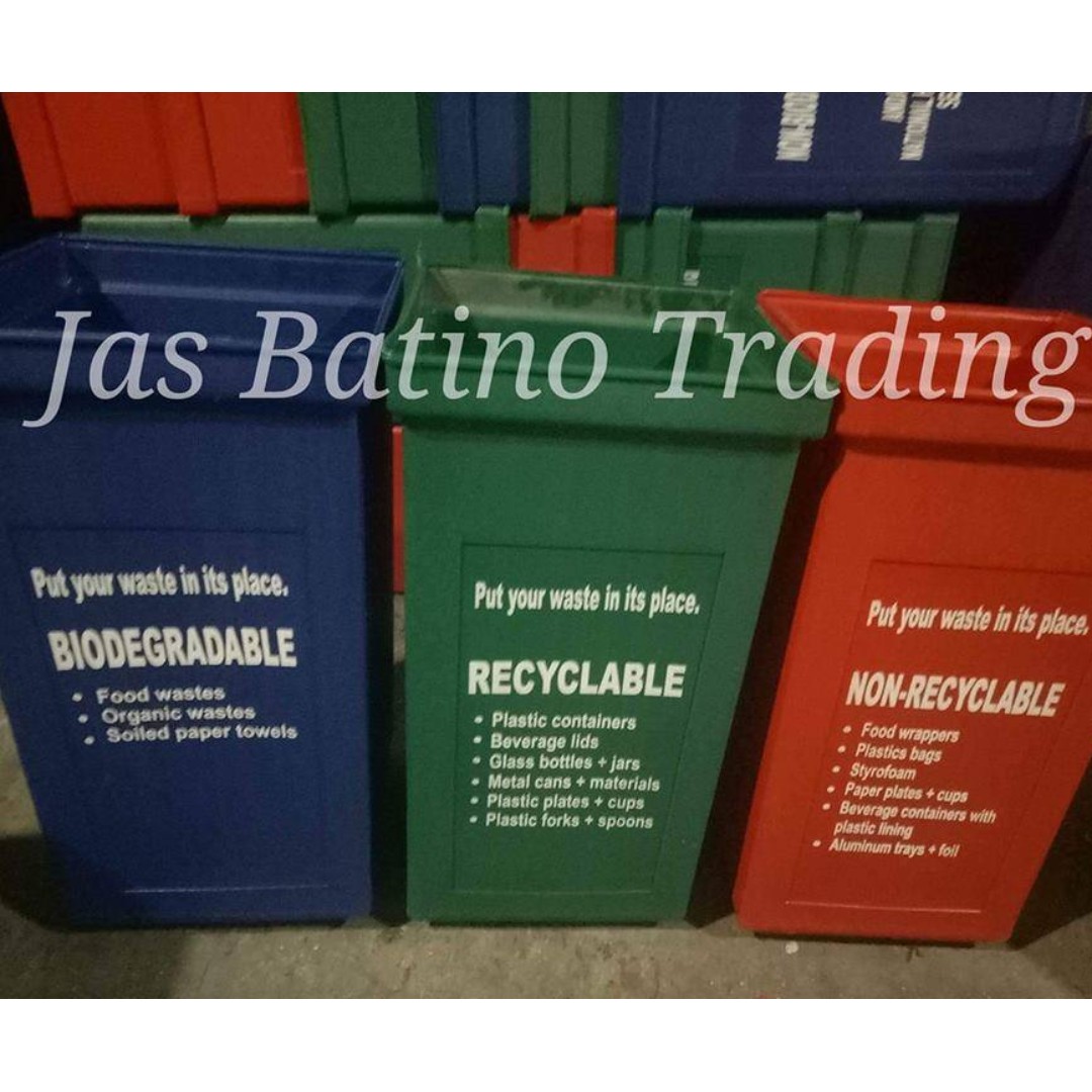 waste segregation trash bin, Furniture & Home Living, Cleaning ...