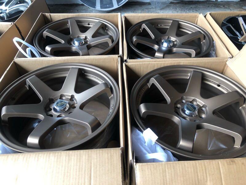 17” TE37 design 2tone Bronze code 176039 magwheels 4Holes pcd 100-114 ...