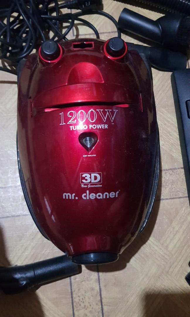 3D vacuum mr cleaner 1200 watts turbo power, Furniture & Home Living ...