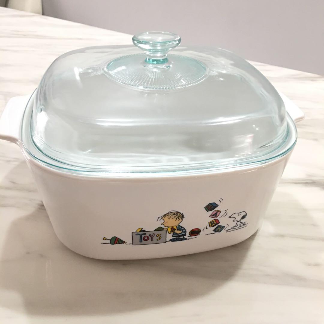 5L Snoopy Corningware, Furniture & Home Living, Kitchenware & Tableware ...