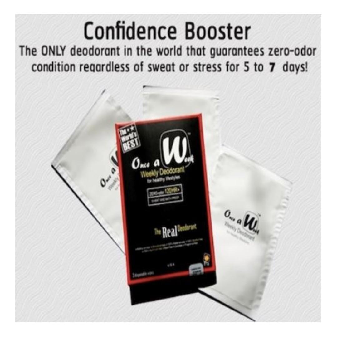 OOS (Bundle of 4) ONCE A WEEK DEODORANT NO MORE BODY ODOURS!! SMELLY ...