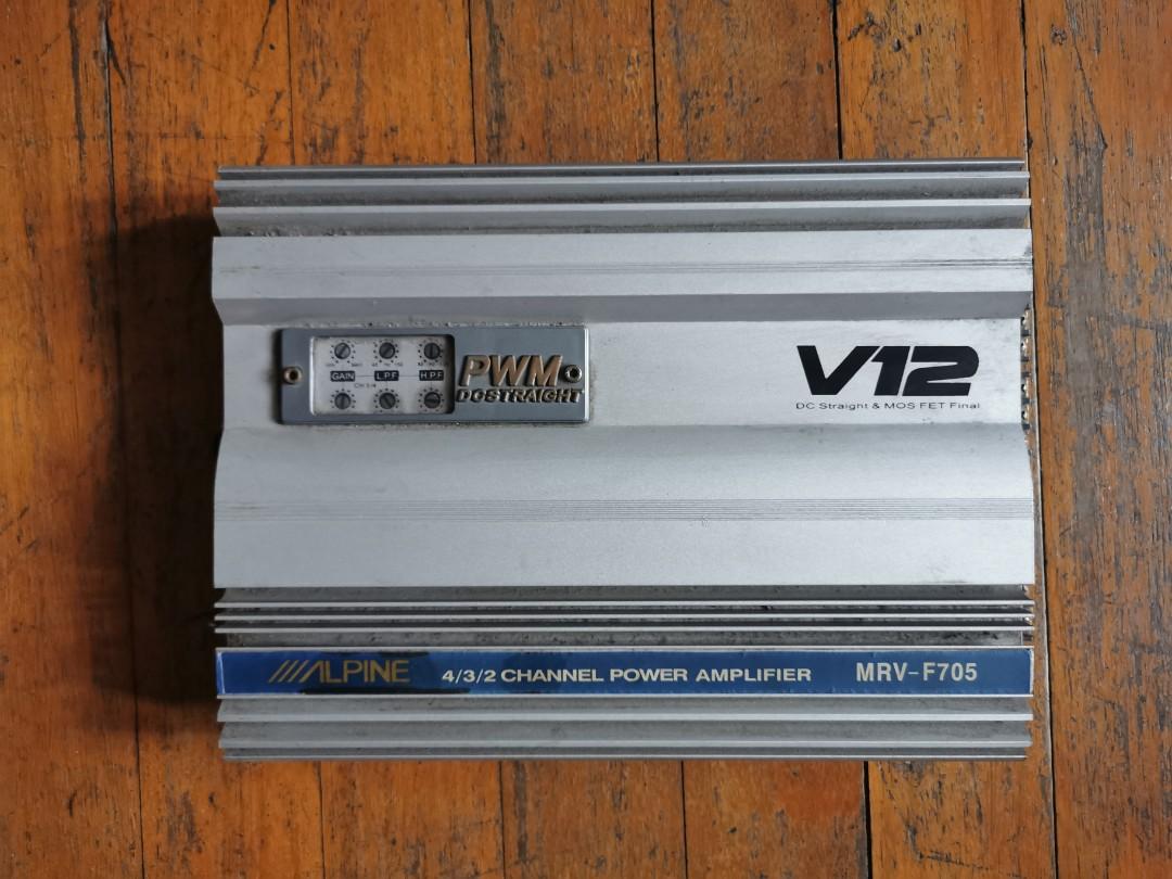 Car Amplifier Alpine V12 4channel, Car Parts & Accessories, Audio ...