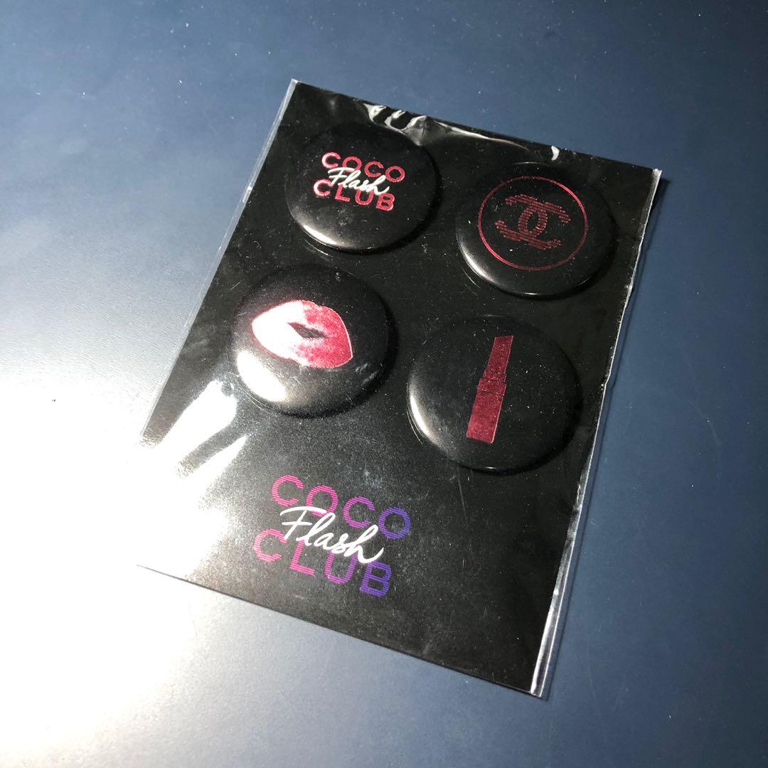 Coco Flash Club Badges, Women's Fashion, Watches & Accessories, Other ...