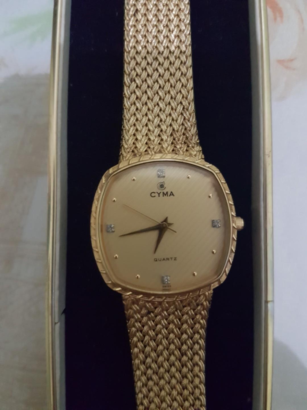 Cyma yellow gold 604x vintage 1980s Gold watch, Luxury, Watches on ...