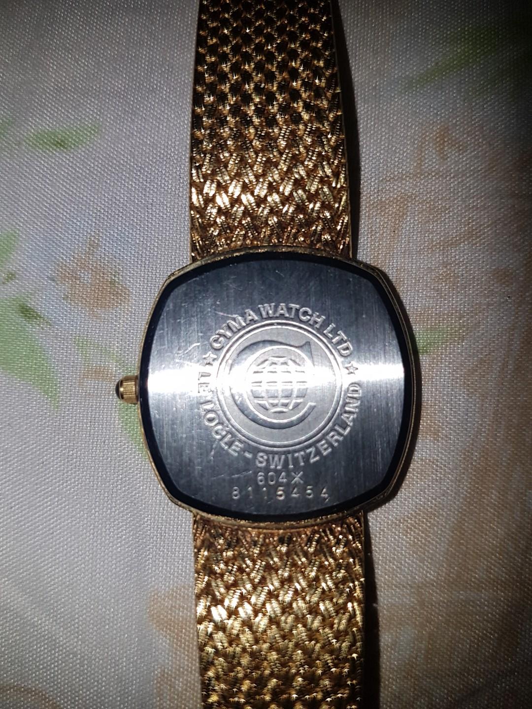 Cyma yellow gold 604x vintage 1980s Gold watch, Luxury, Watches on ...