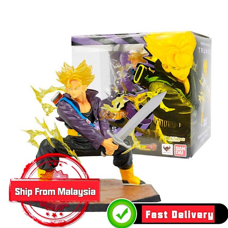 Dragon Ball Z Super Saiyan Trunks Battle Version Boxed PVC Action ...