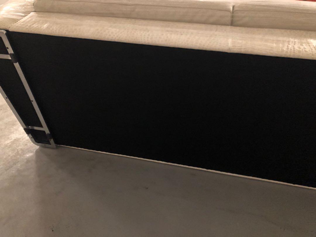 Fendi leather sofa, Furniture & Home Living, Furniture, Sofas on Carousell