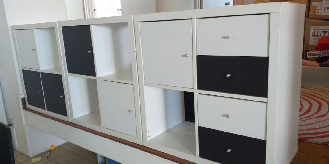 FREE 3 IKEA kallax display cabinet, Furniture & Home Living, Furniture ...