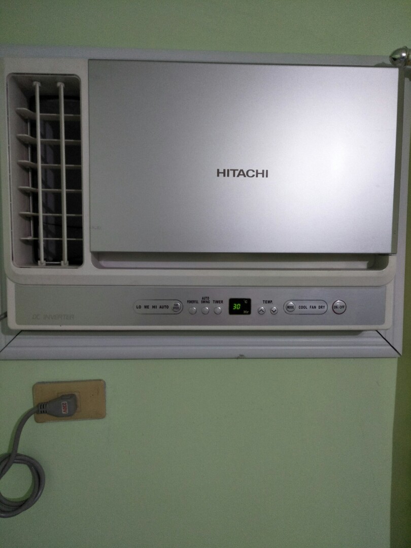 Hitachi Window Aircon Inverter 1.5HP, TV & Home Appliances, Air ...