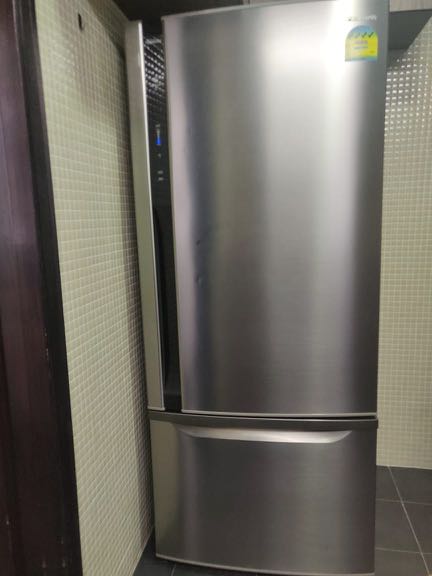 Huge Panasonic double door fridge, with pull out freezer at the bottom ...