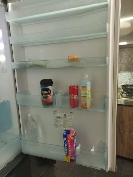Huge Panasonic double door fridge, with pull out freezer at the bottom ...