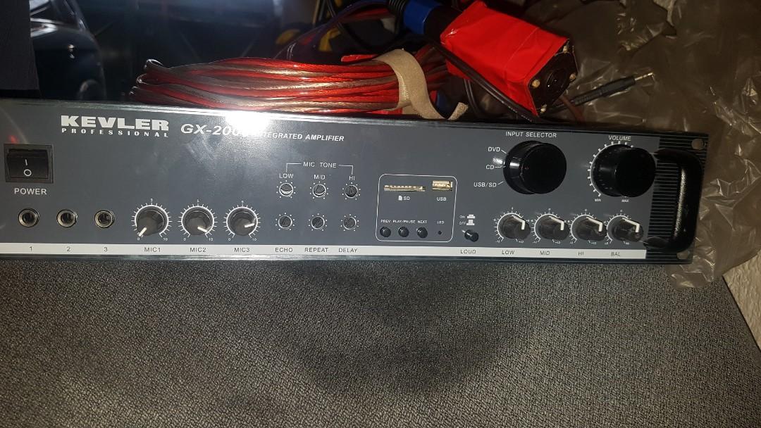 Kevler GX-2000 GX2000 Gx2k amplifier amp 750 watts 750w high power ...