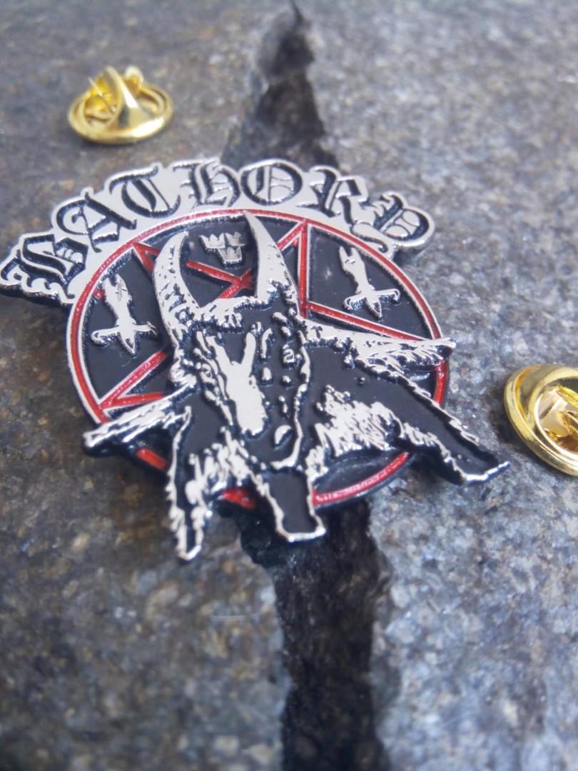 Lapel pin metal badge bathory, Fesyen Pria, Aksesoris, Lainnya di Carousell