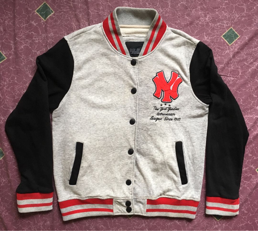 MLB varsity jacket!, Men's Fashion, Tops & Sets, Hoodies on Carousell