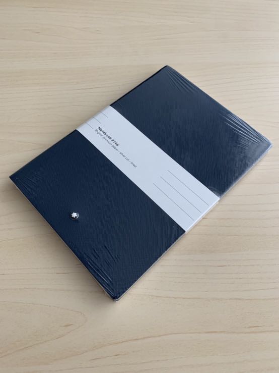 Montblanc fine stationery notebook #146 Navy blue, Hobbies & Toys ...