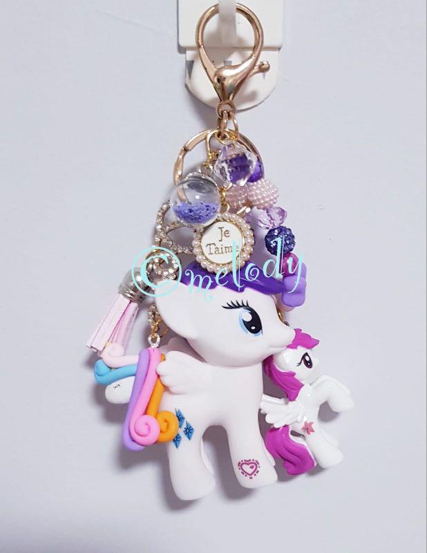 My little pony Rarity fob keychain, Hobbies & Toys, Stationery & Craft ...