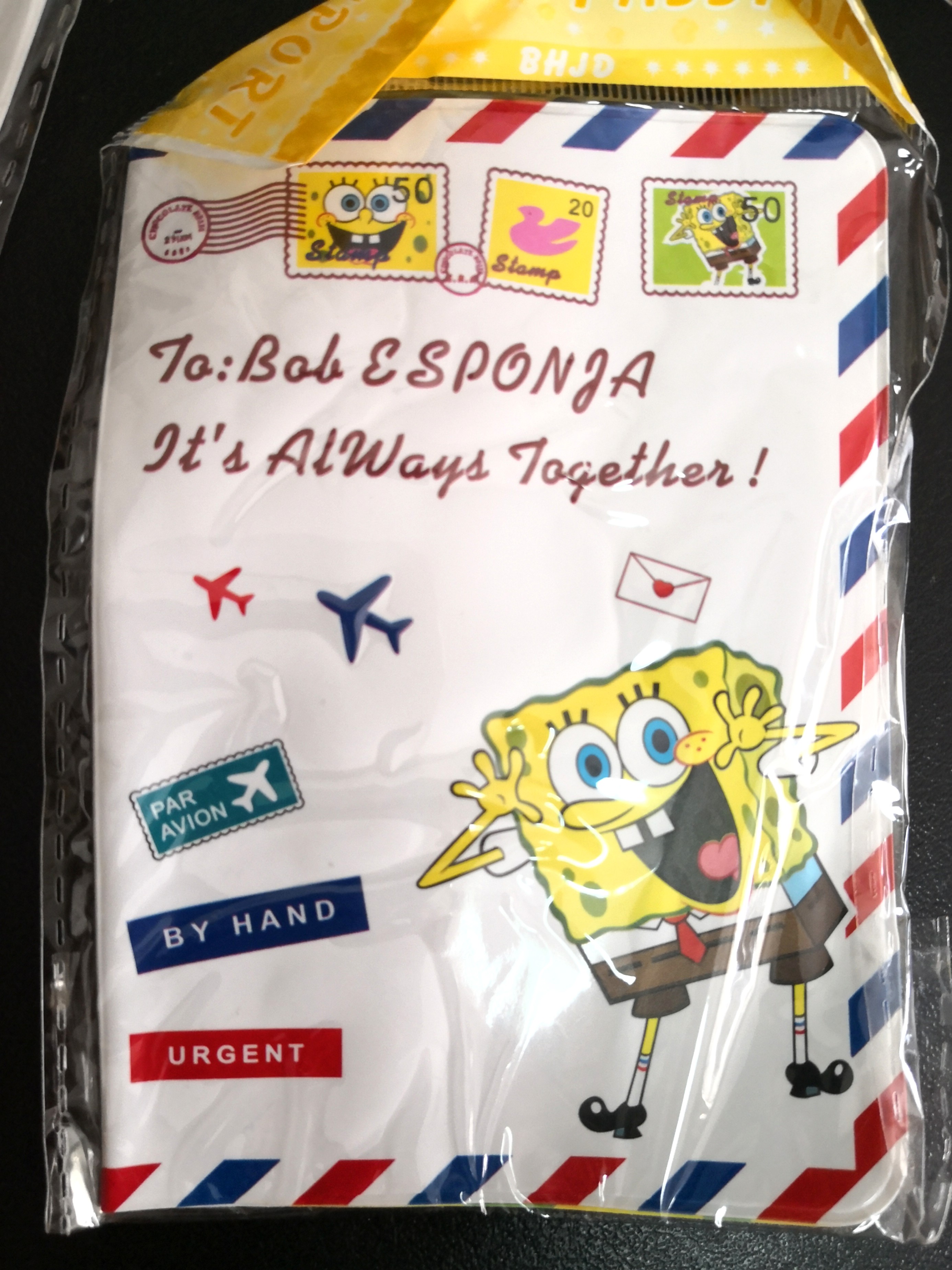 Spongebob elmo passport cover square pants sesame Street kids children ...