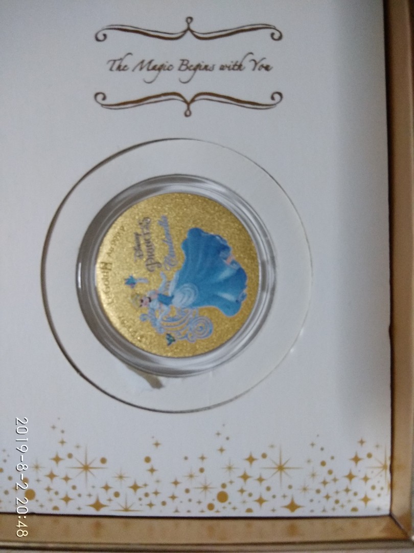 Princess Disney Cinderella 999 gold coin, Vintage & Collectibles ...