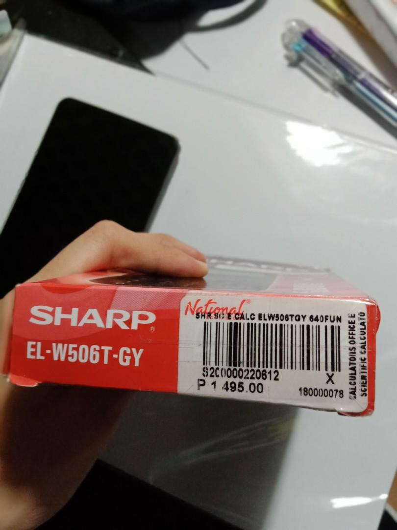 SHARP EL-W506T-GY Scientific calculator, Computers & Tech, Office ...