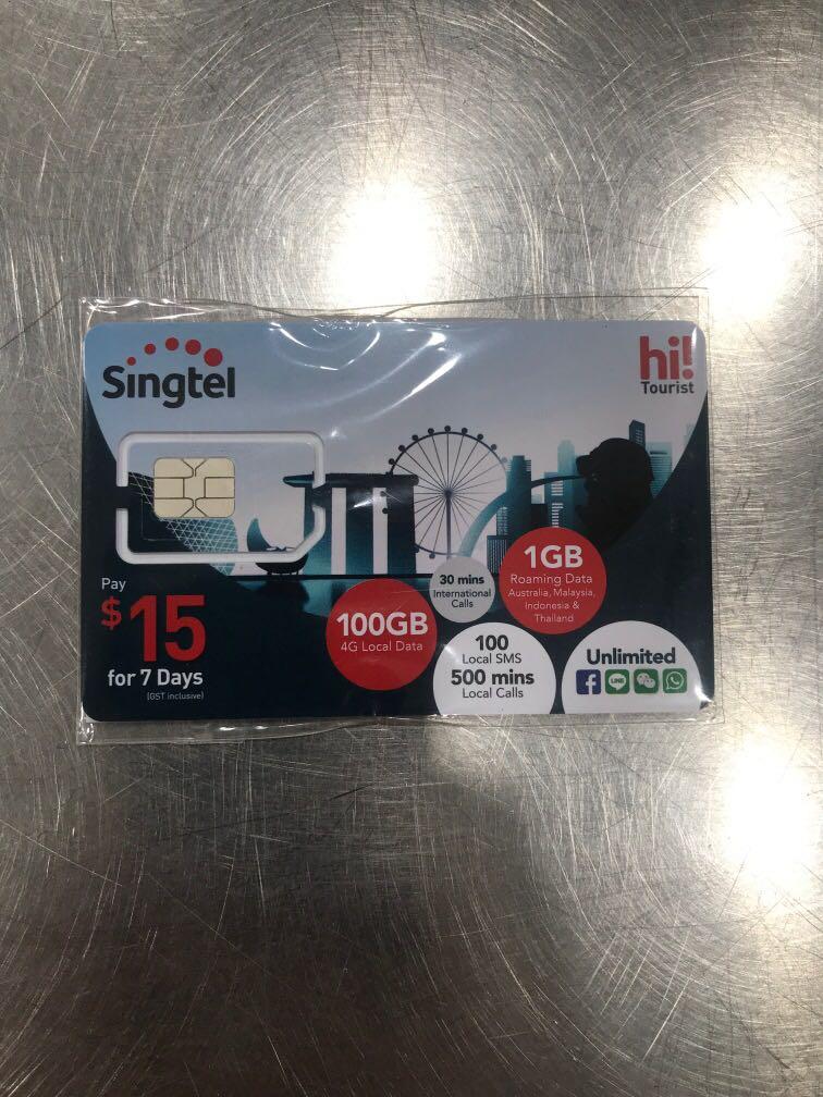 Singtel Hi tourist $15, Mobile Phones & Gadgets, Mobile & Gadget ...