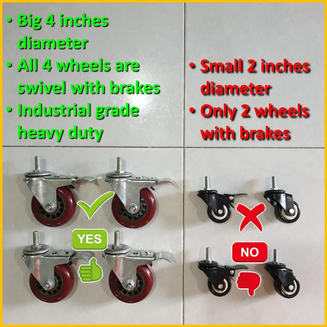 Stainless Steel Shelf Shelves Rack with Optional Wheels, Furniture ...