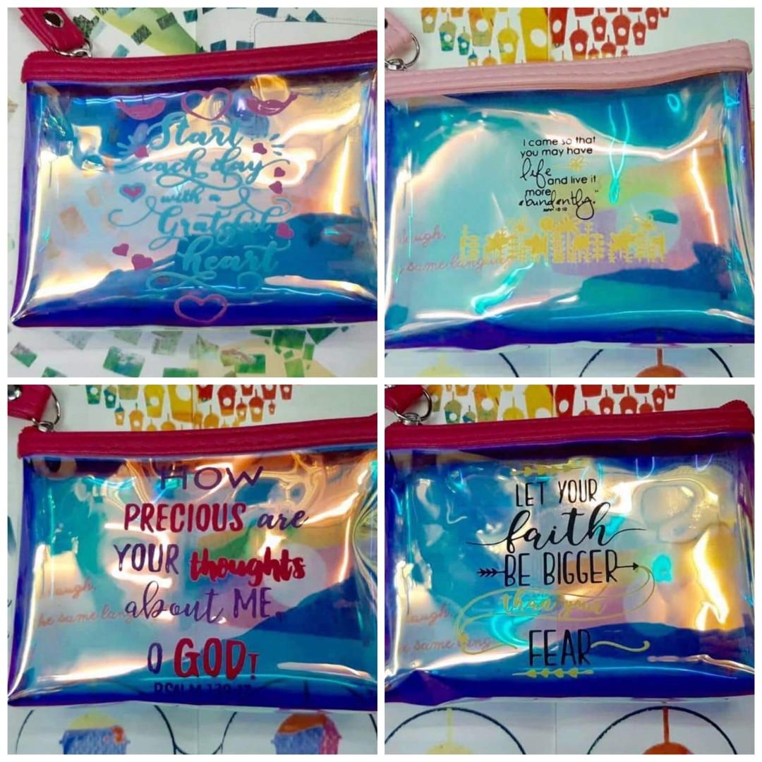 Transparent Bible Verse Coin Purse, Women's Fashion, Bags & Wallets ...