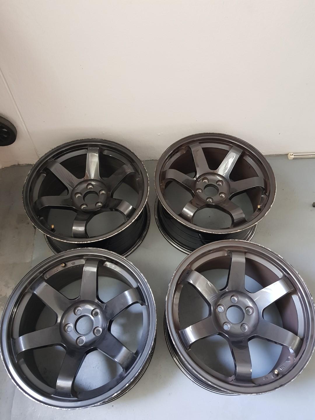 Volk Racing Replica 17" 5x100, Car Accessories, Tyres & Rims on Carousell