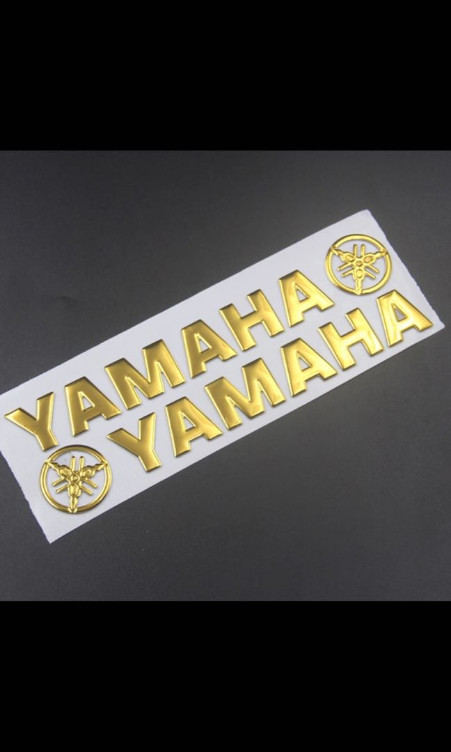 Yamaha 3D emblem sticker logo, Motorcycles, Motorcycle Accessories on ...