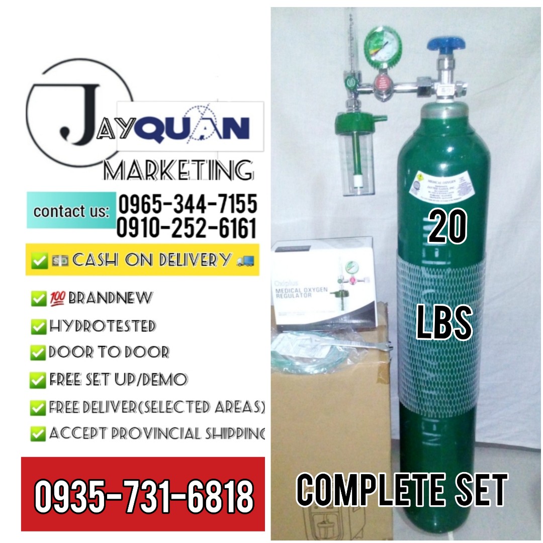 20lbs COMPLETE SET medical oxygen tanks, Beauty & Personal Care, Face ...