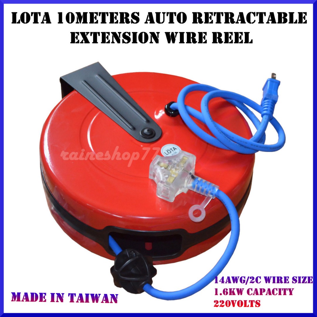 Auto Retractable Extension Wire Reel, Furniture & Home Living, Home ...