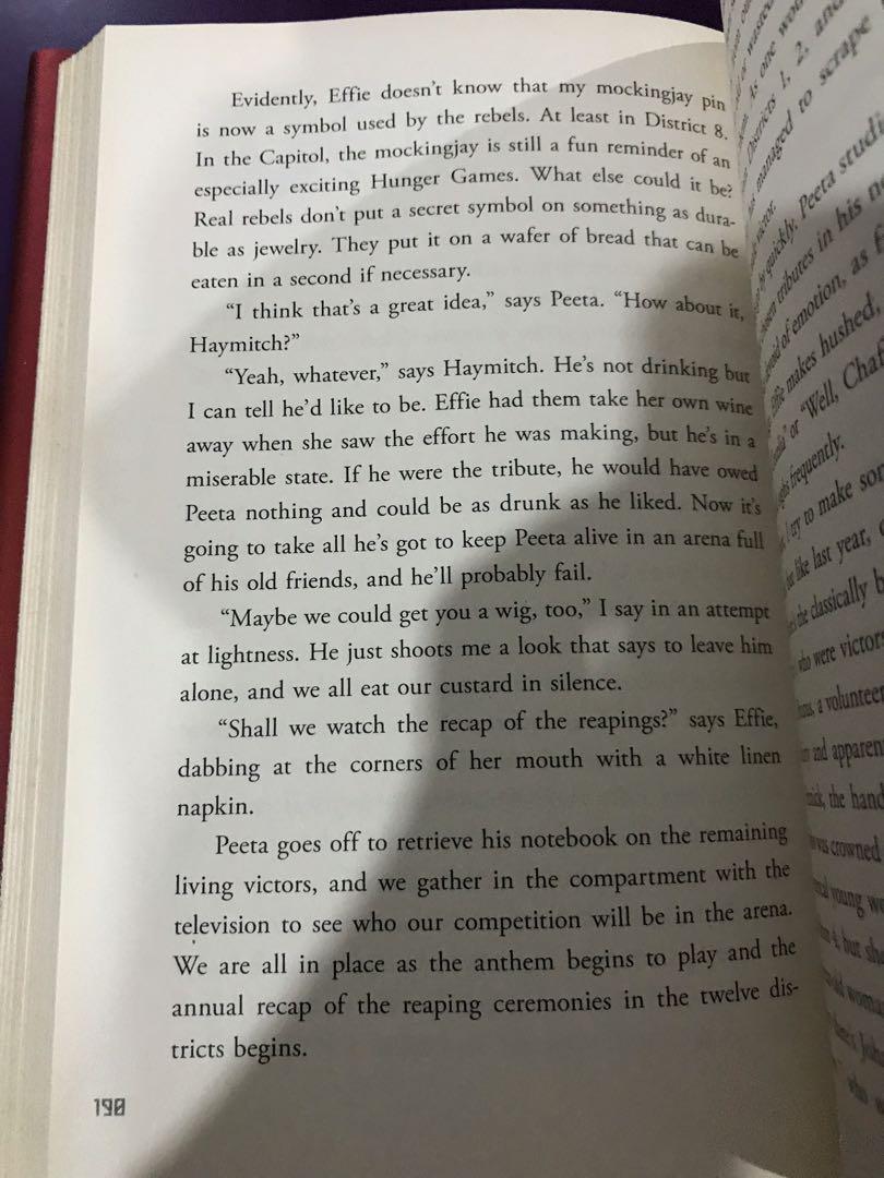 Catching Fire Hungergames (Hardbound), Hobbies & Toys, Books ...