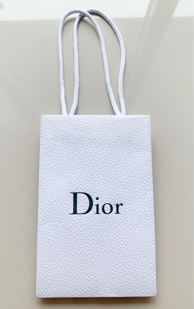Christian Dior Paper Bag + Ribbon + Card, Luxury, Accessories on Carousell