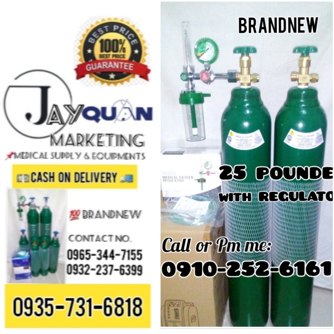 Complete Set 25pounds medical oxygen tank for delivery, Beauty ...