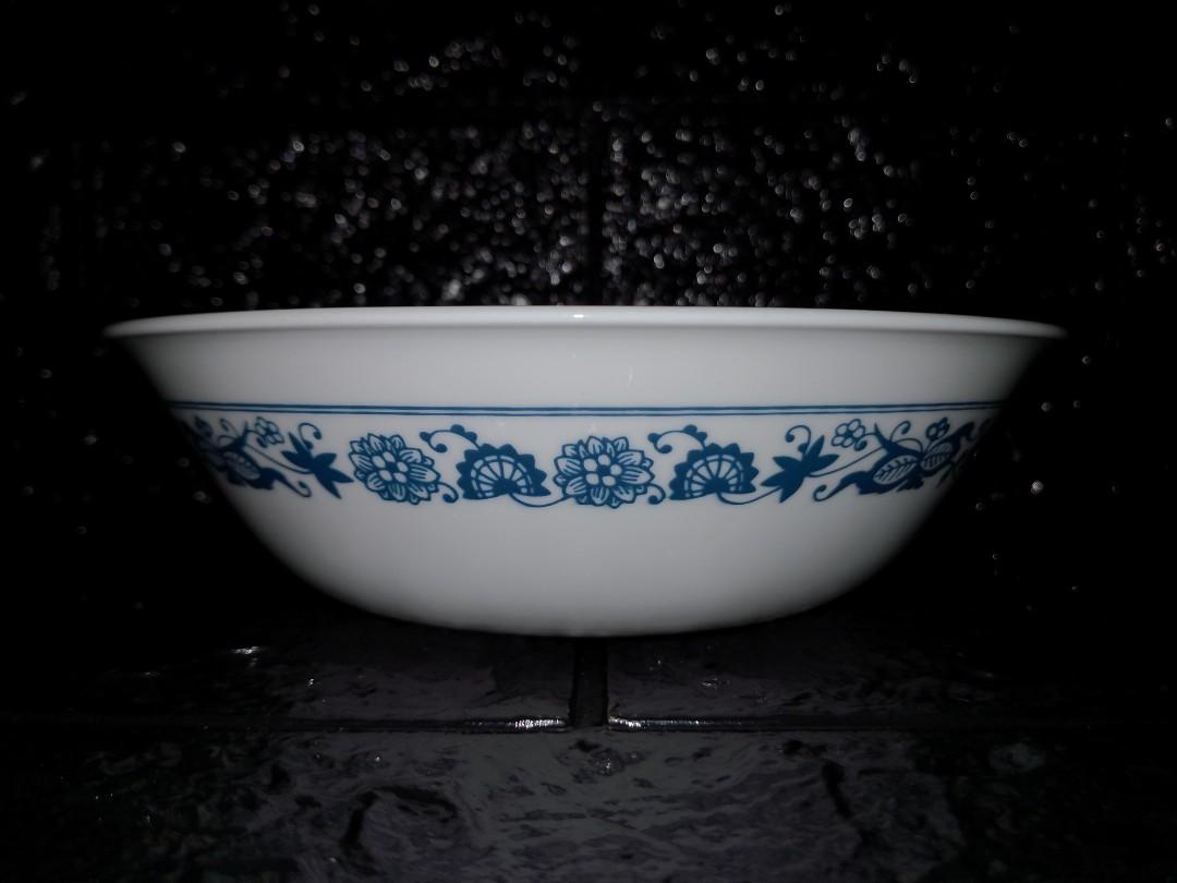 Corelle blue flower pattern Soup Bowl, Furniture & Home Living ...