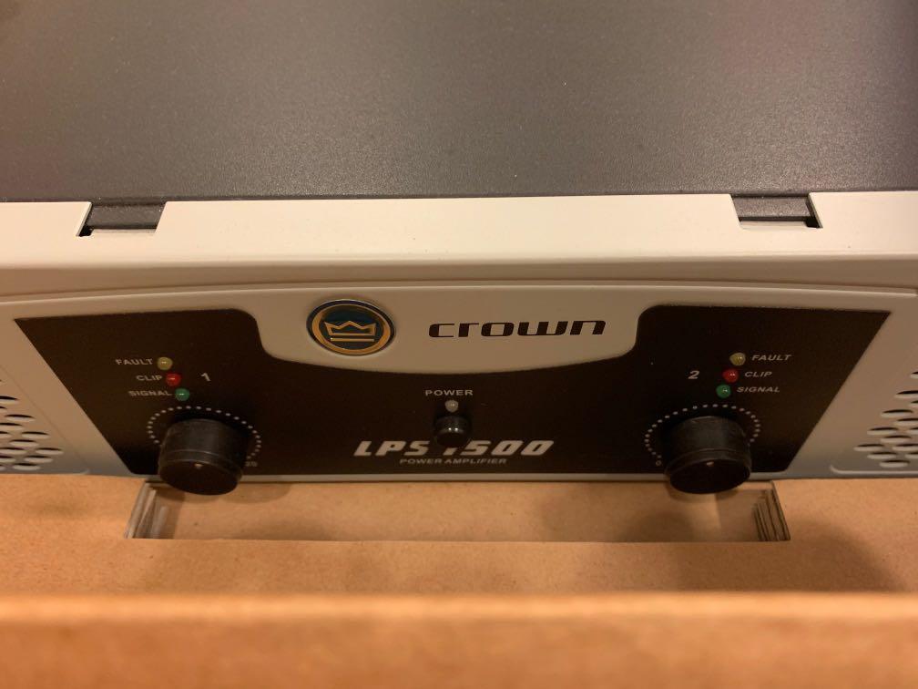 Crown LPS1500 Professional Amplifier, Audio, Other Audio Equipment on ...